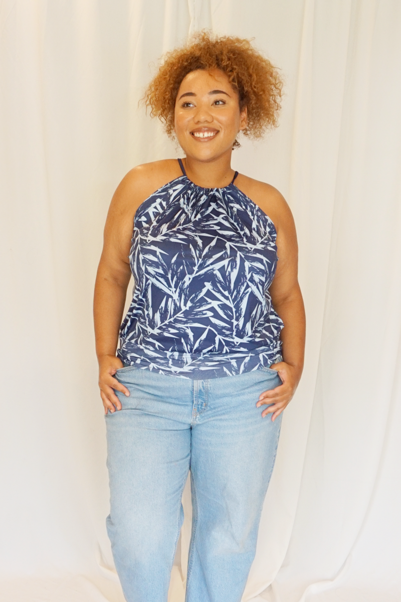 Midnight Palm Spaghetti Top – Colada Co.